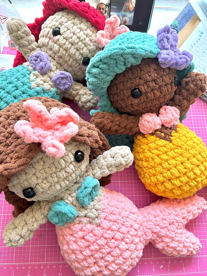 PATTERN/PATRON Baby Mermaid Amigurumi Handmade Crochet Doll - Etsy