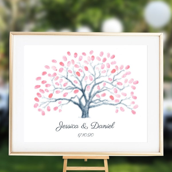 Thumbprint Tree Guest Book - Etsy