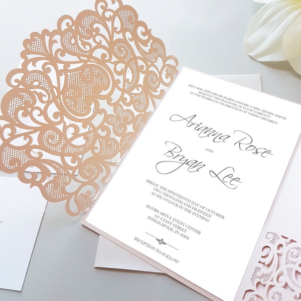 Laser Cut Invites - Etsy