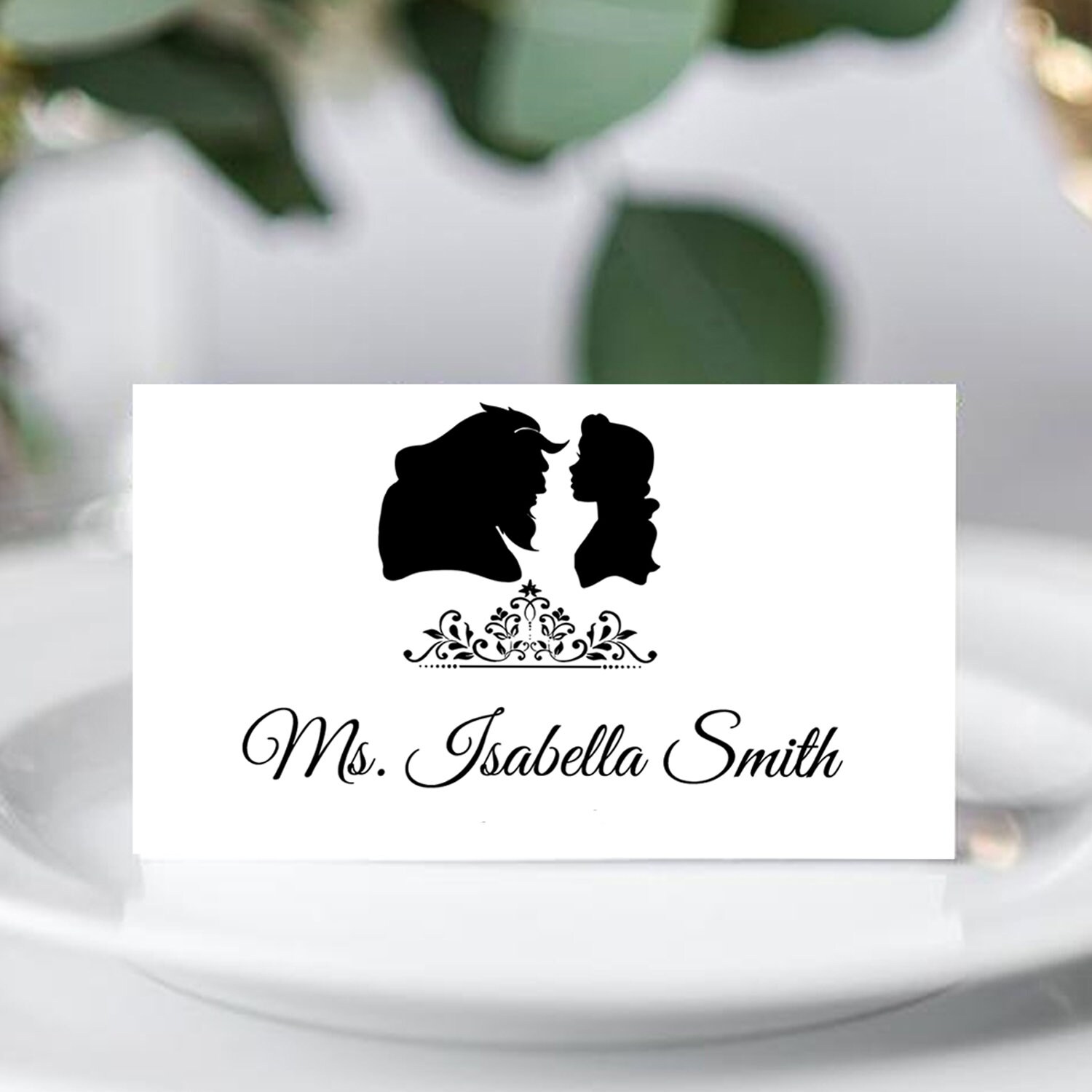 Disney Couple Place Cards Disney Wedding Name Cards Elegant - Etsy Canada