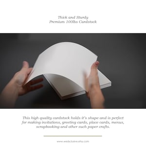 Matte Finish Heavyweight Cardstock Paper Packs, DIY Wedding Invitations ...