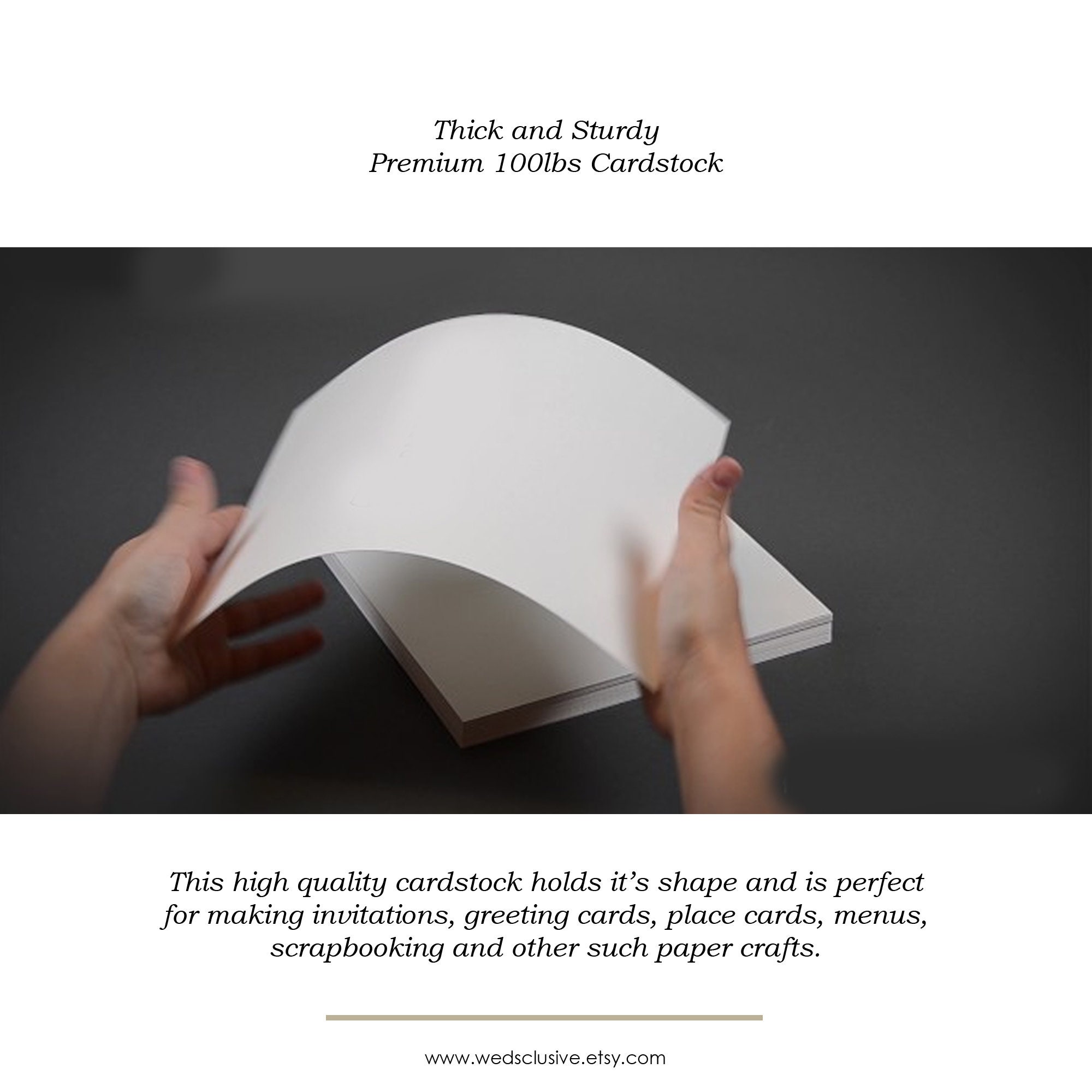 Matte Finish Heavyweight Cardstock Paper Packs, DIY Wedding Invitations ...