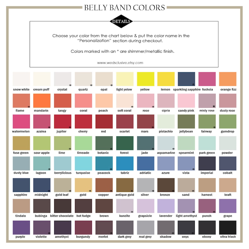 Belly Band Wraps for Invitations, Solid A7 Belly Bands, 5x7 Belly Bands ...
