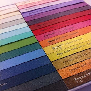 Metallic Cardstock Paper Packs, DIY Wedding Invitation Paper, Thick ...