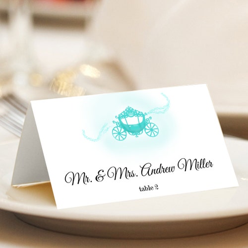 Disney Couple Place Cards Disney Wedding Name Cards Elegant - Etsy Canada