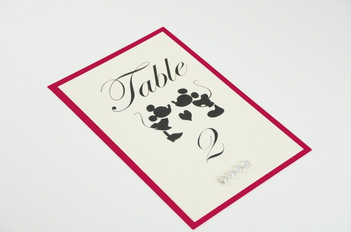 Mickey Mouse Table Numbers, Disney Theme Weddings, Mickey Mouse and ...