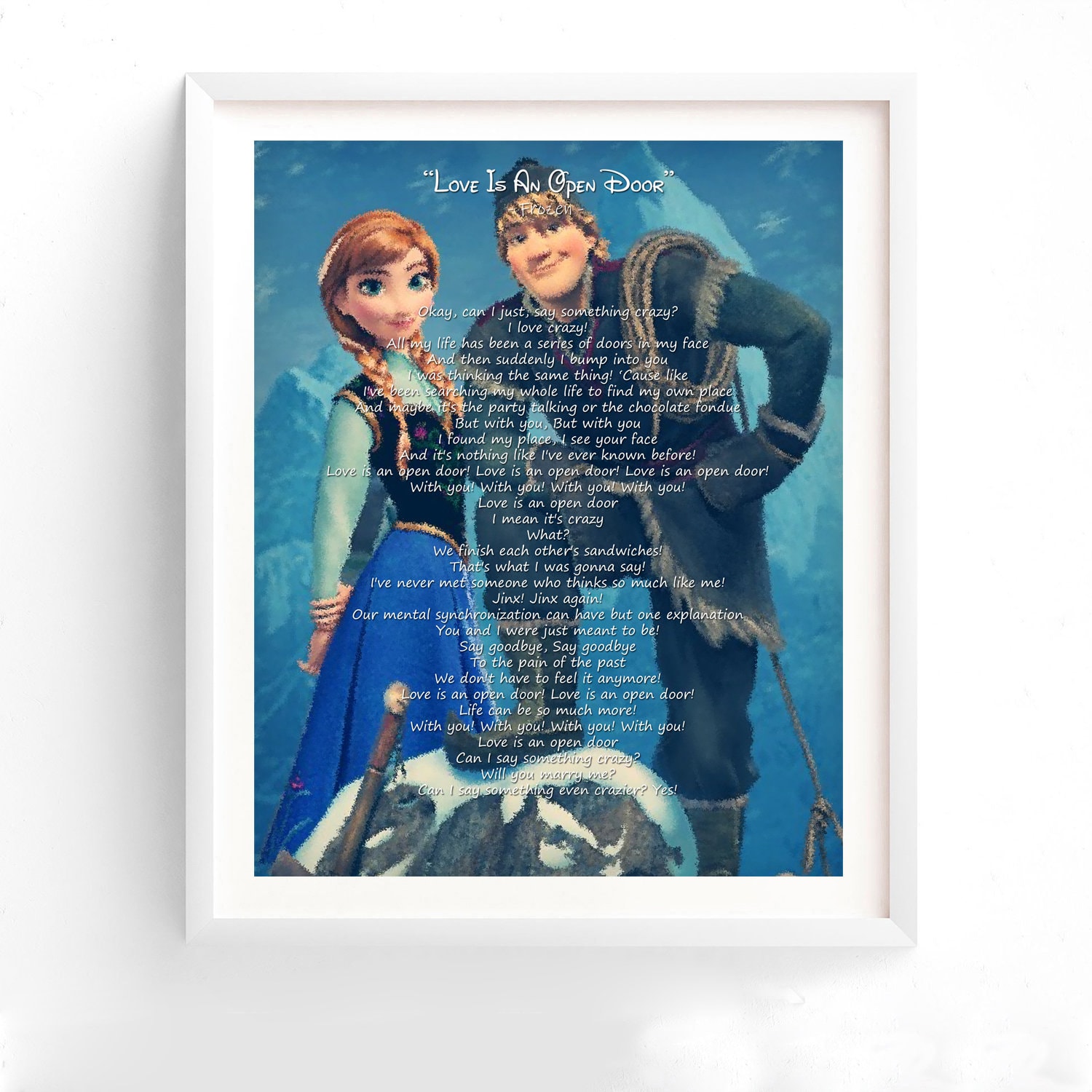 Love Is An Open Door Frozen Lyrics