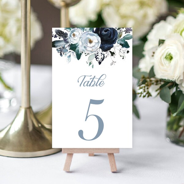 Grey Table Numbers - Etsy