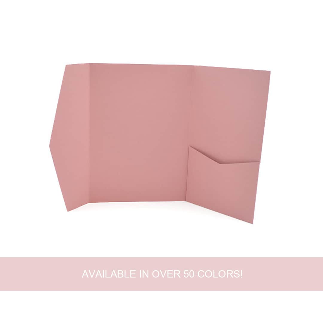 Pocket Wedding Invitation Holder, DIY Wedding Invitations, Metallic ...