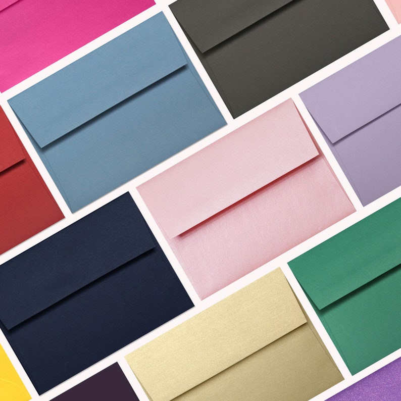 Wedding Invitation Envelopes, DIY Wedding Invitations, A7 Invitation ...