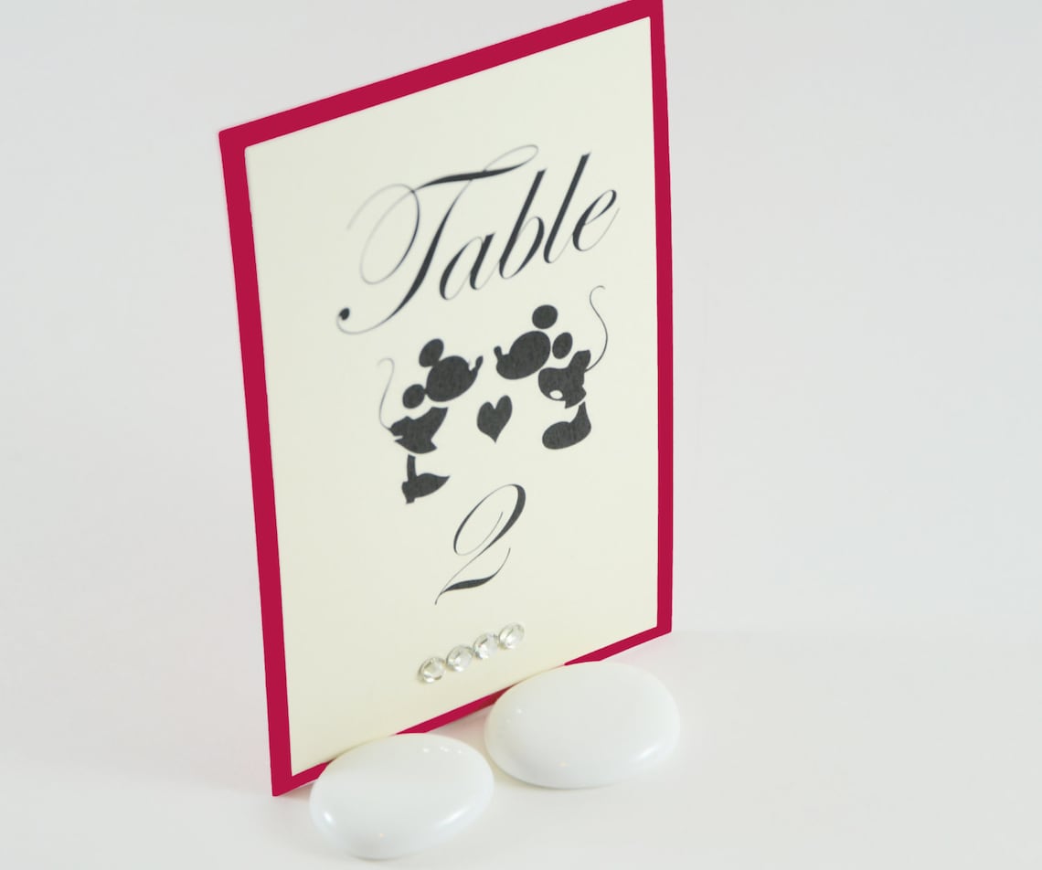 Mickey Mouse Table Numbers Disney Theme Weddings Mickey - Etsy UK