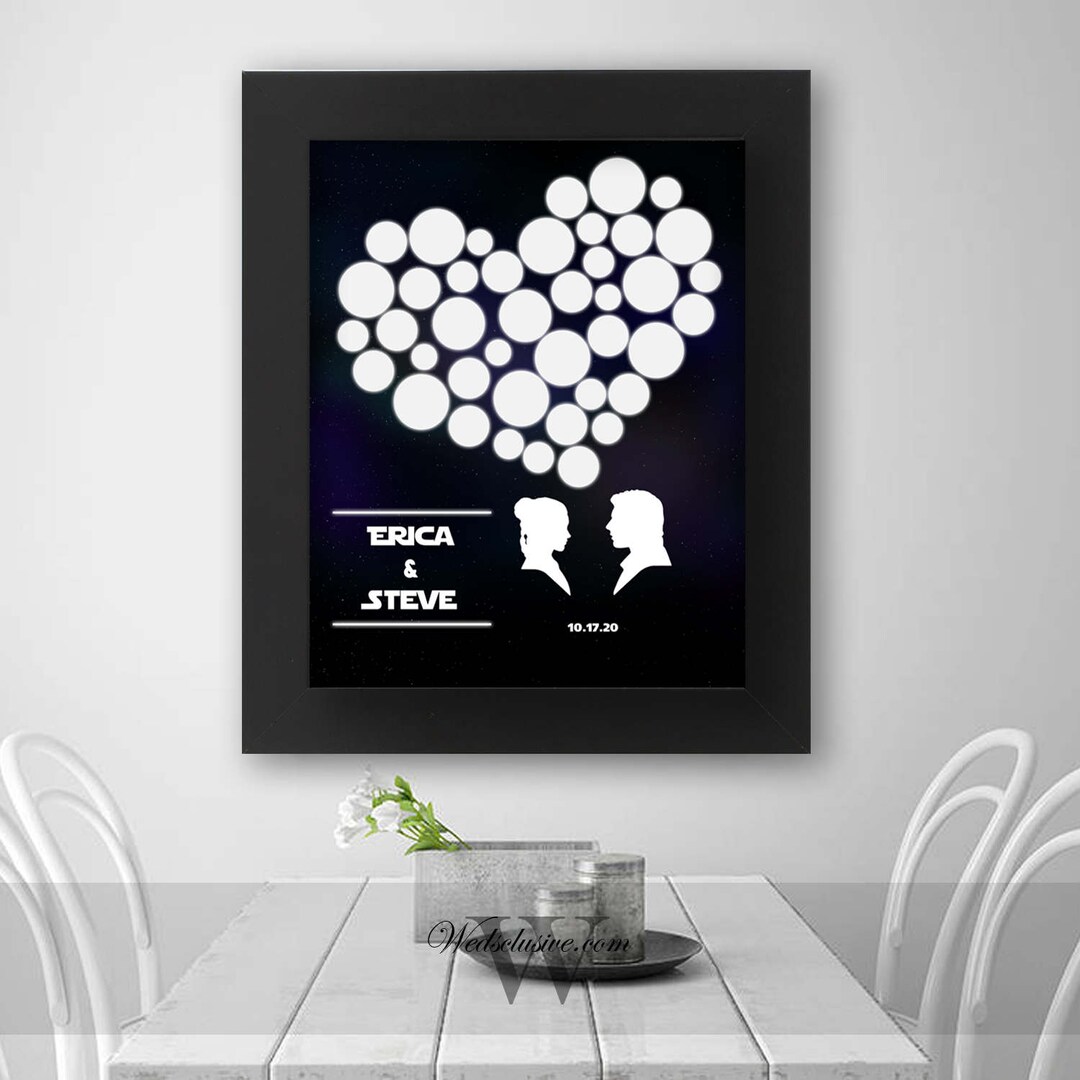 Star Wars Guest Signing Poster, Guest Book Alternative, Wedding ...