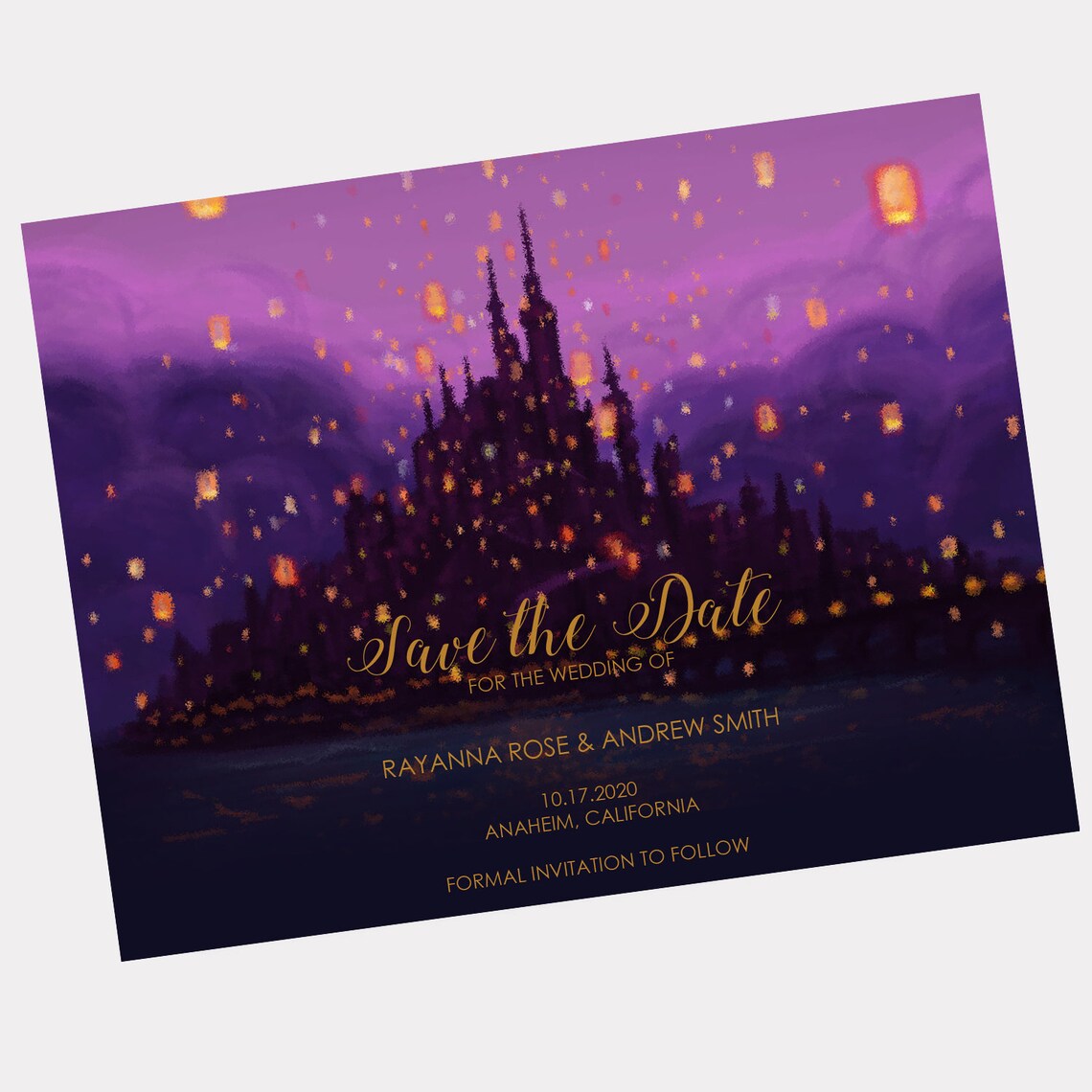 Rapunzel Save the Date Magnets Disney Save the Dates | Etsy