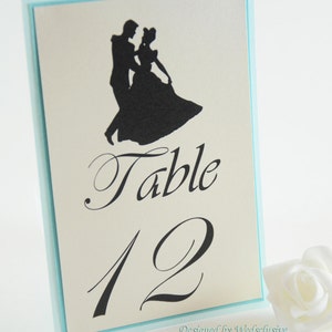 Cinderella Table Numbers, Disney Theme Weddings, Fairy Tale Weddings ...