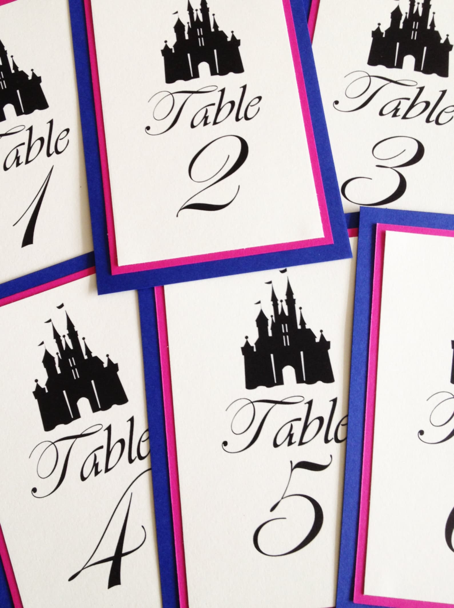 Cinderella Table Numbers, Disney Theme Weddings, Fairy Tale Weddings ...
