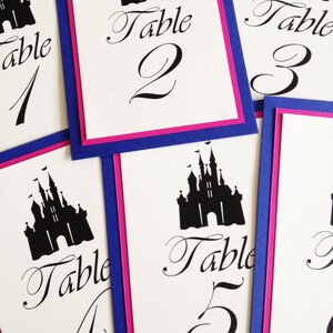 Cinderella Table Numbers, Disney Theme Weddings, Fairy Tale Weddings ...