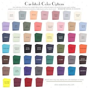 Matte Finish Heavyweight Cardstock Paper Packs, DIY Wedding Invitations ...