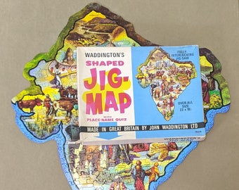 1970s Jig Map Puzzle - Etsy