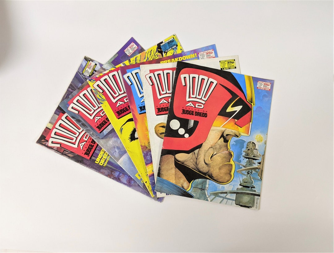 6 x 2000 AD Original Vintage Run British Science Fiction Comic IPC ...