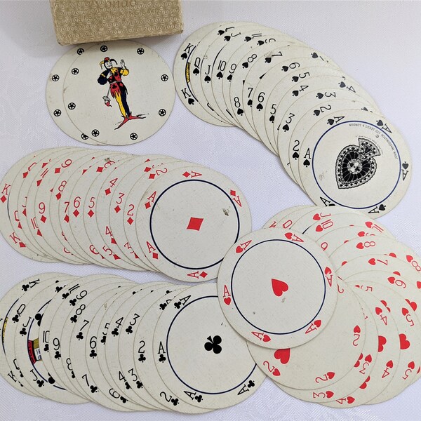 Round Playing Cards - Etsy