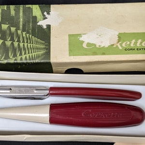 Vintage Boxed Corkette Cork Remover Extractor Bottle Opener Can Piercer ...