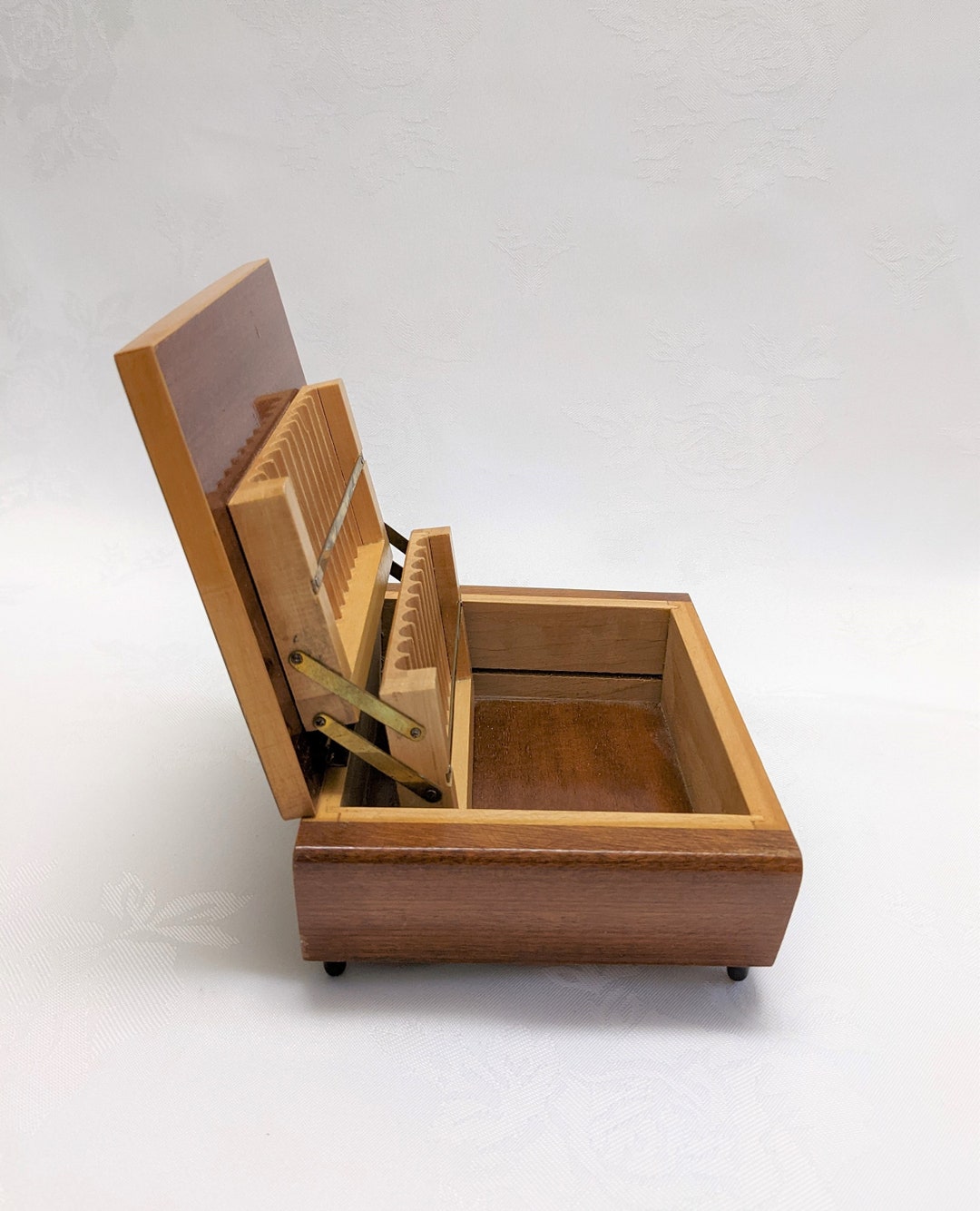 Italian Cigarette Box Table Holder Vintage Wood Wooden Box - Etsy