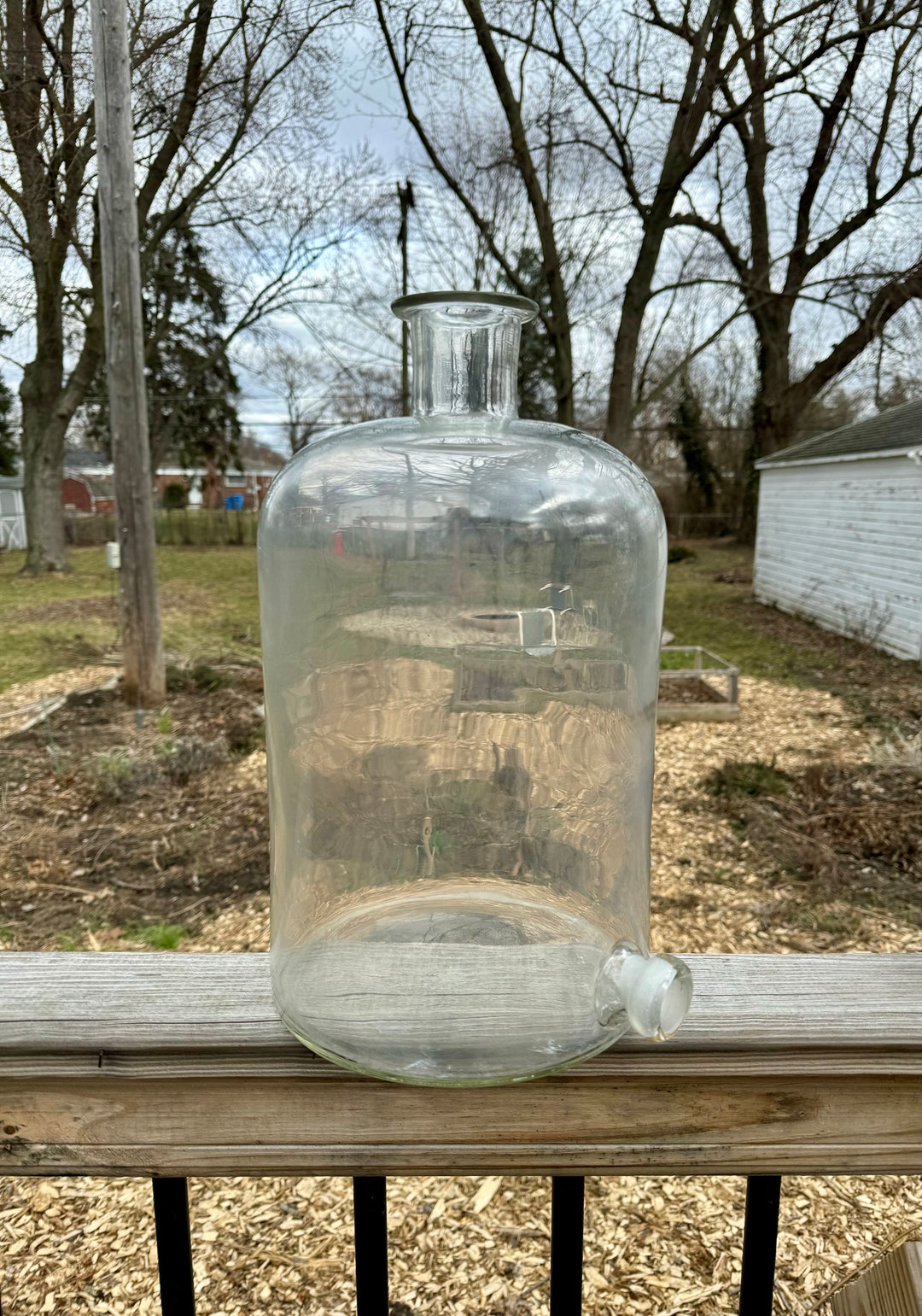 Early Fisher Laboratory Blown Glass Bottle W/ Spout Large - Etsy
