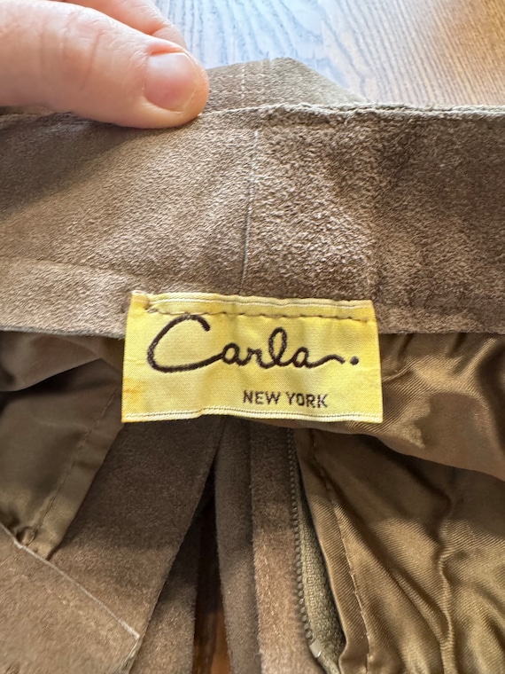 1970’s Carla New York Taupe Suede Pants 27” - Gem