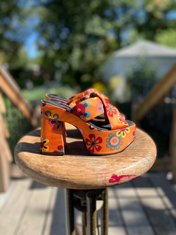 90’s Zodiac Psychedelic Platform Shoes - Gem