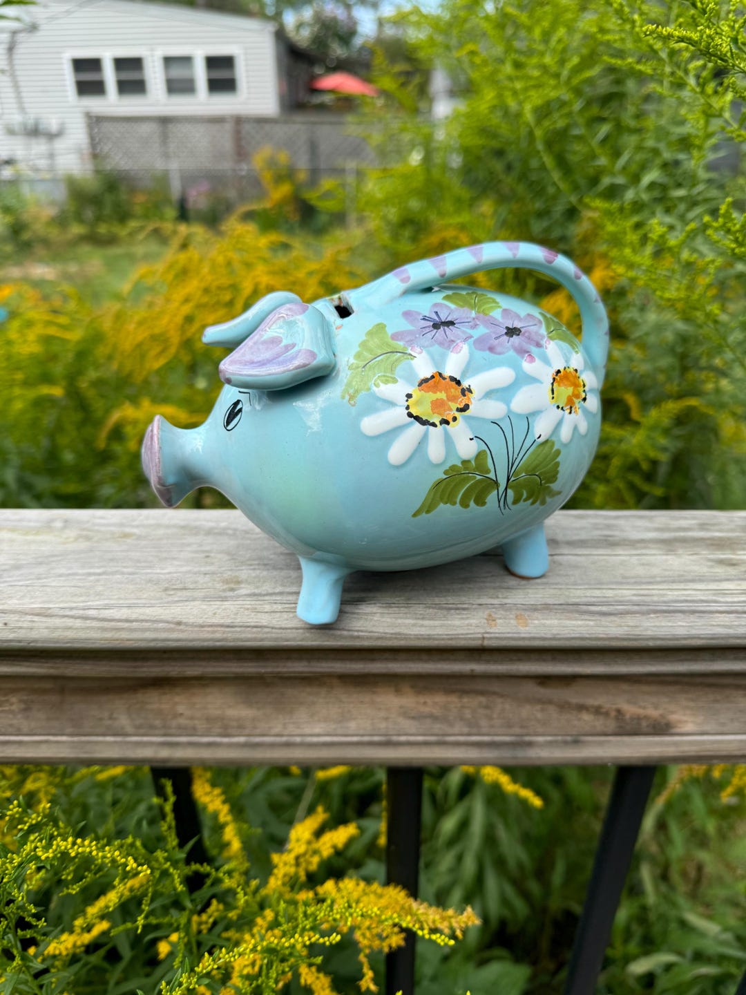 1960’s Ceramic Piggy Bank Made in Italy W/ Plug - Etsy