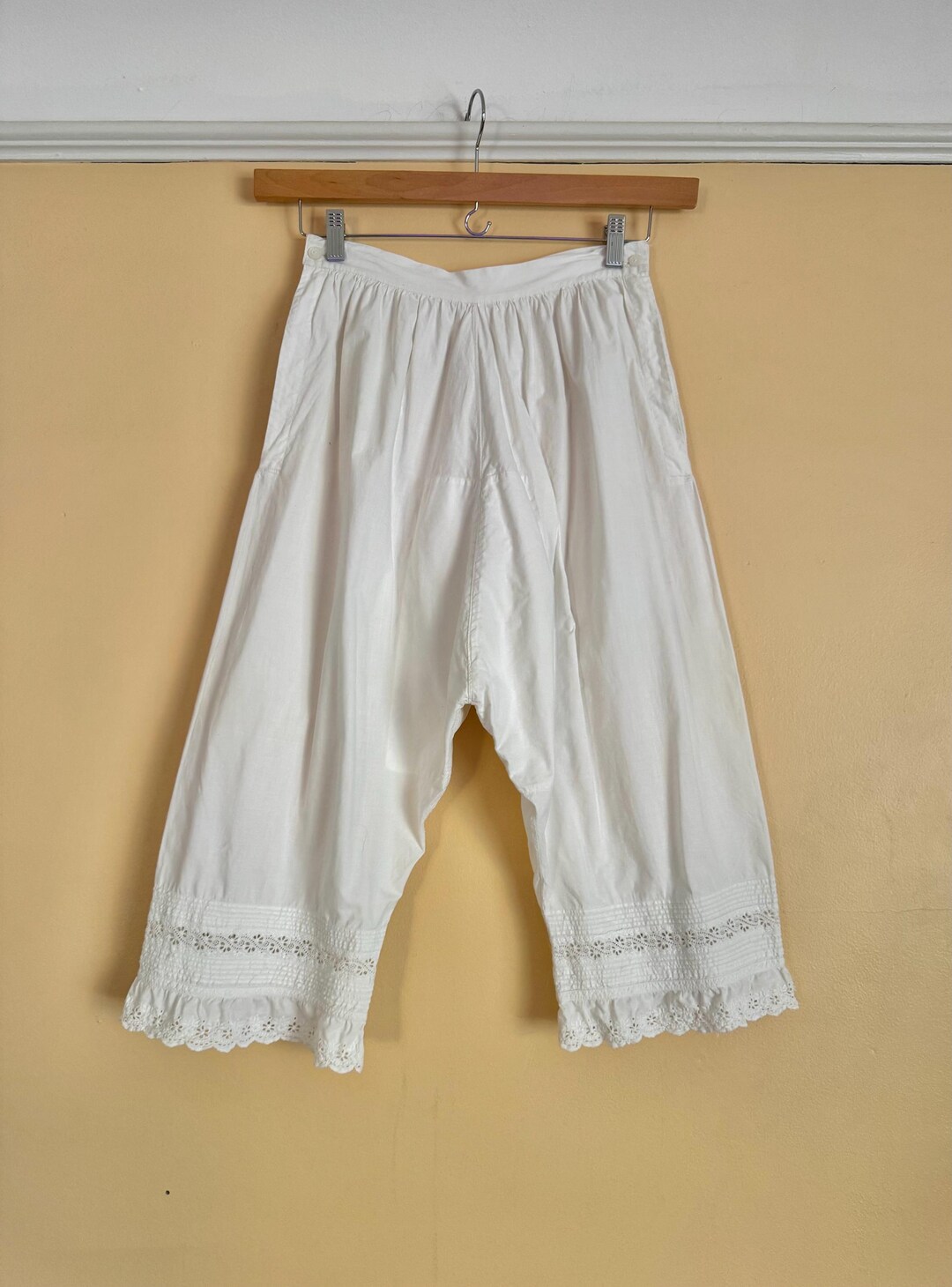 Antique Victorian White Cotton Bloomers Sz S - Etsy