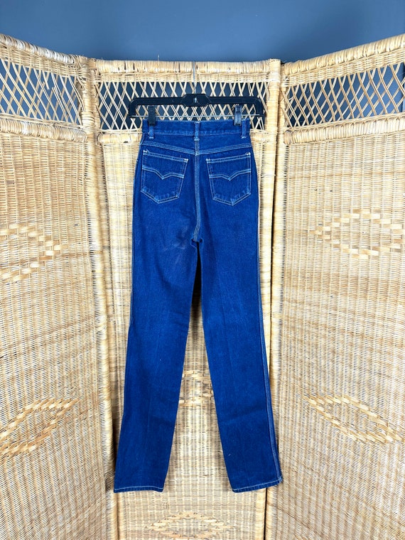 1980’s Derrières High Waist Skinny Dark Jeans XXS - Gem