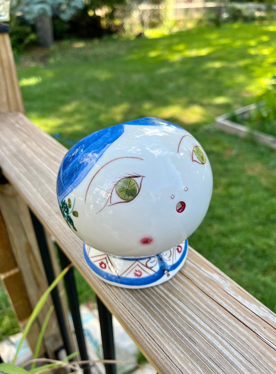 Midcentury Italian Ceramic String Holder Head - Etsy