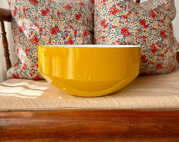 Copco Michael Lax Design Yellow Enamel Bowl Switzerland - Etsy