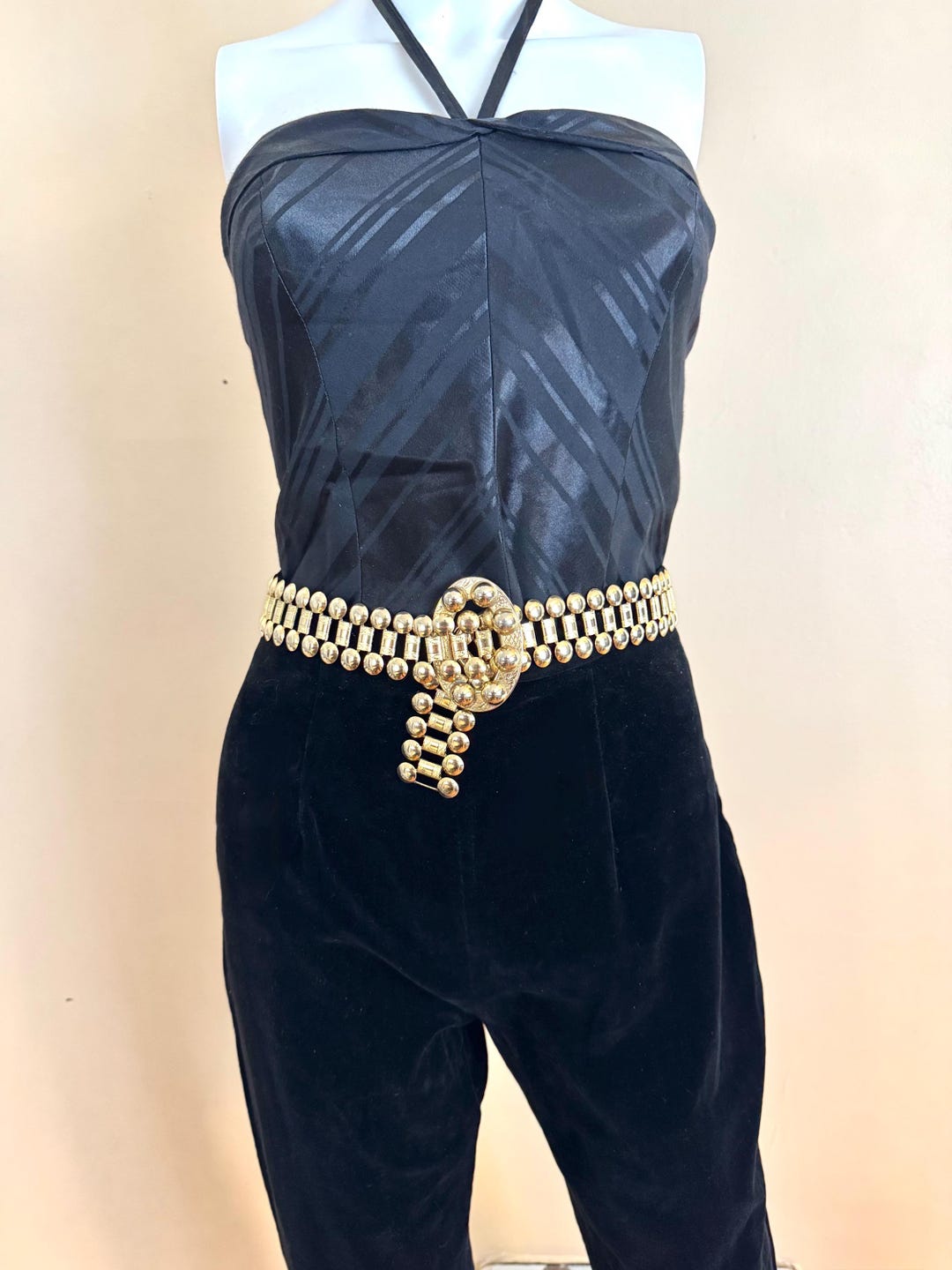 Victorian Revival Gold Link Metal Belt - Etsy