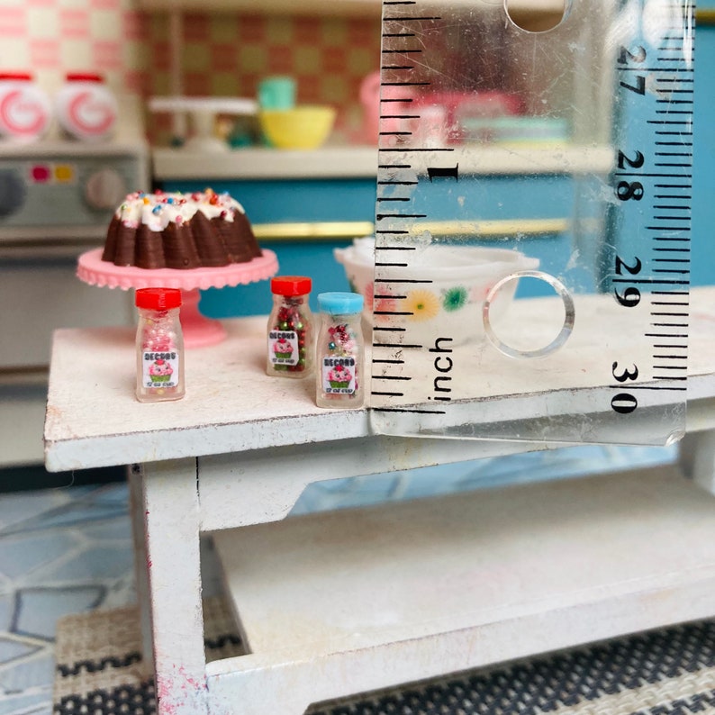 1:12 Sprinkles Jar Dollhouse Miniature Mini Food Bottles - Etsy