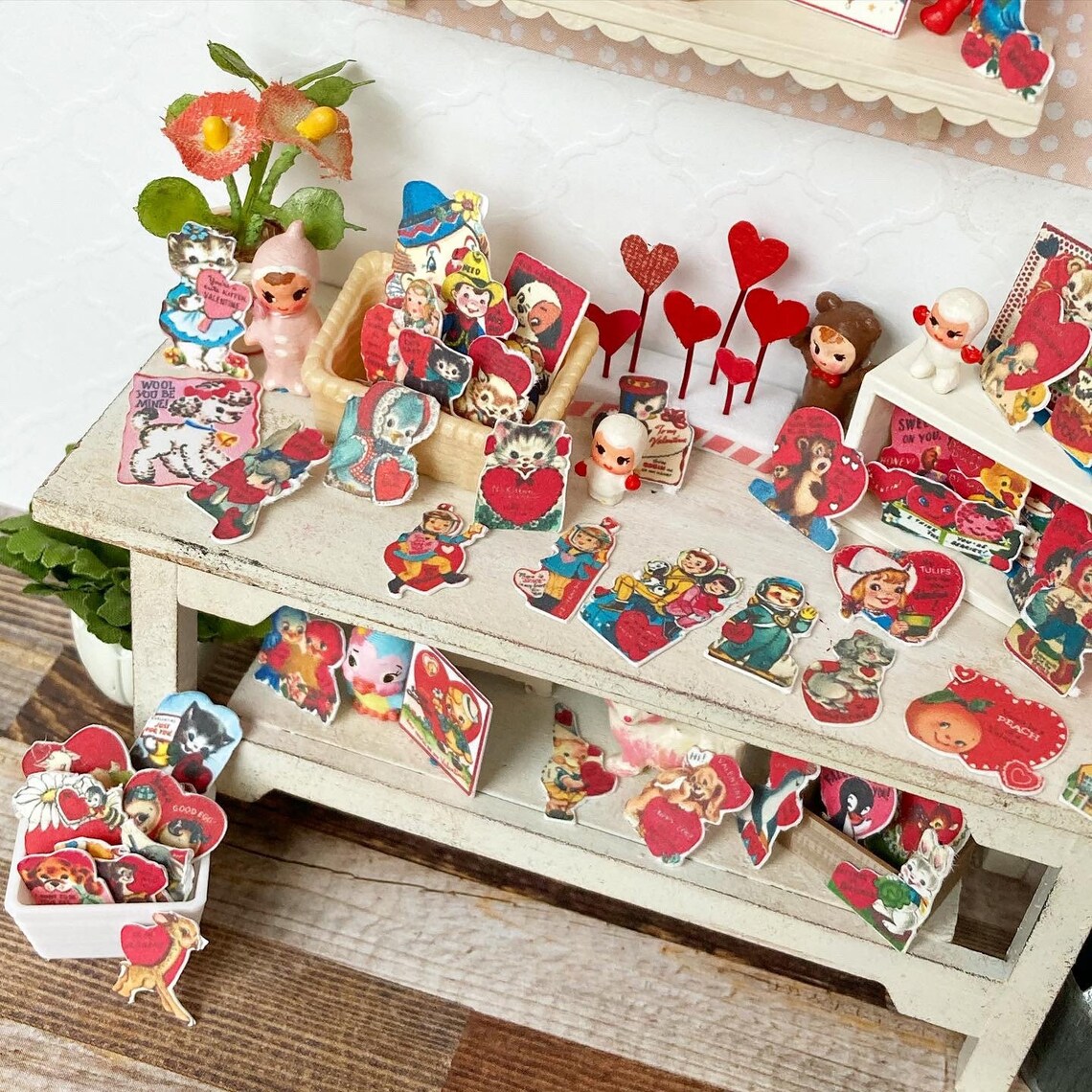 75 Valentines Printable for 1:12 Scale Dollhouse Miniatures - Etsy