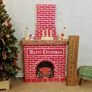 1:12 Printable Dollhouse Miniature Vintage Christmas Cardboard ...