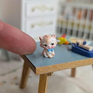 Kitsch Kitten Dollhouse Miniature Cat Toy for Playroom, Nursery or Toy ...
