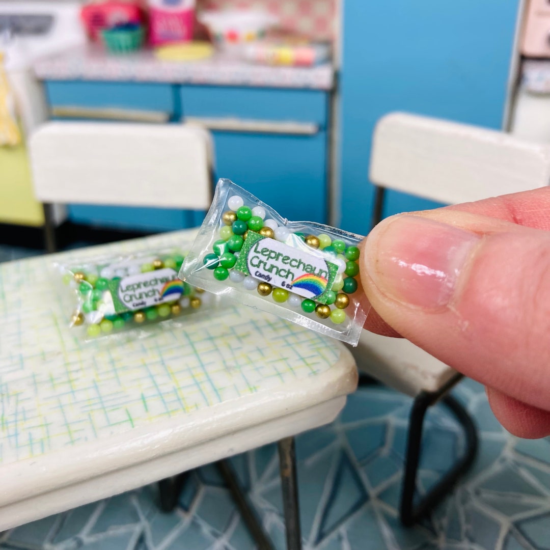 1:12 Leprechaun Crunch Candy St Patricks Day, Dollhouse Miniature Food ...