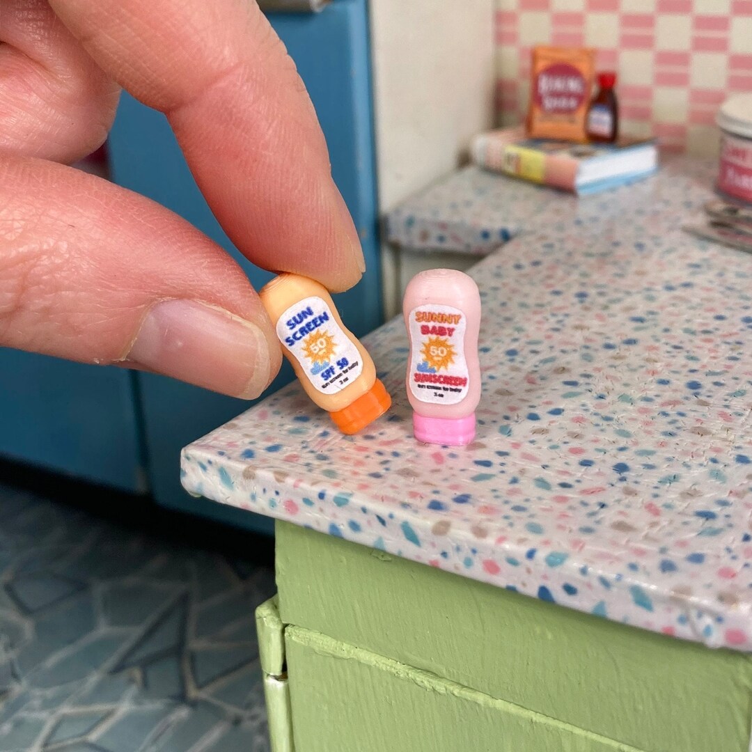 1:12 Dollhouse Miniature Sunscreen Bottle - Etsy