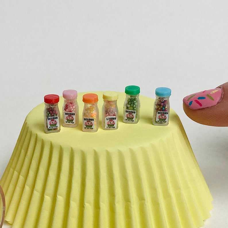 1:12 Sprinkles Jar Dollhouse Miniature Mini Food Bottles - Etsy