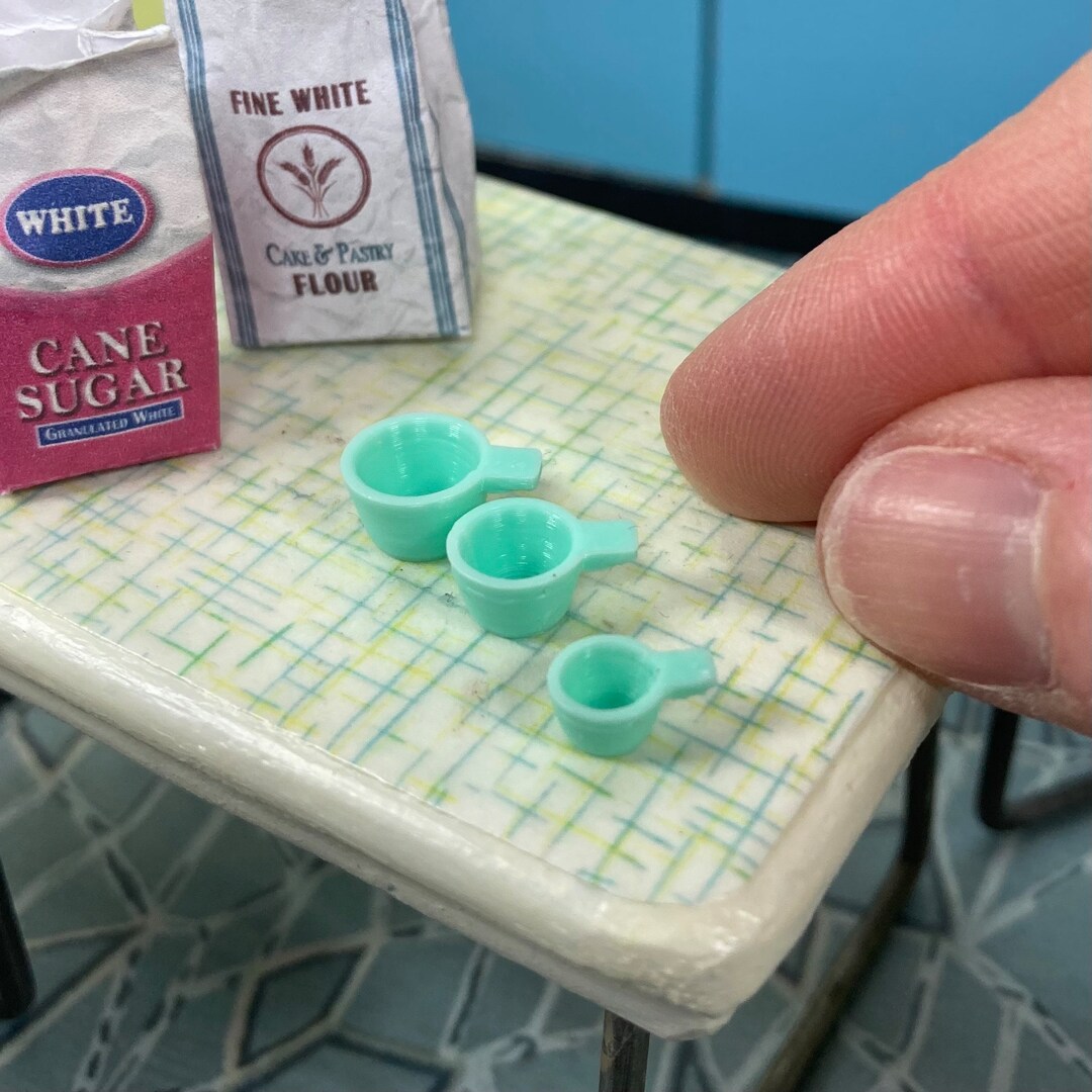 1:12 Dollhouse Miniature Jade Measuring Cup Set - Etsy