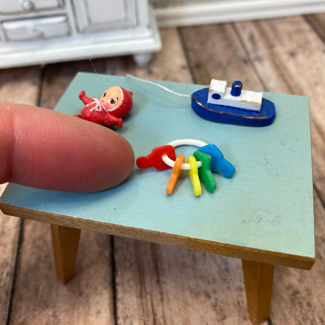 1:12 Dollhouse Miniature Baby Keys Rattle Toy - Etsy