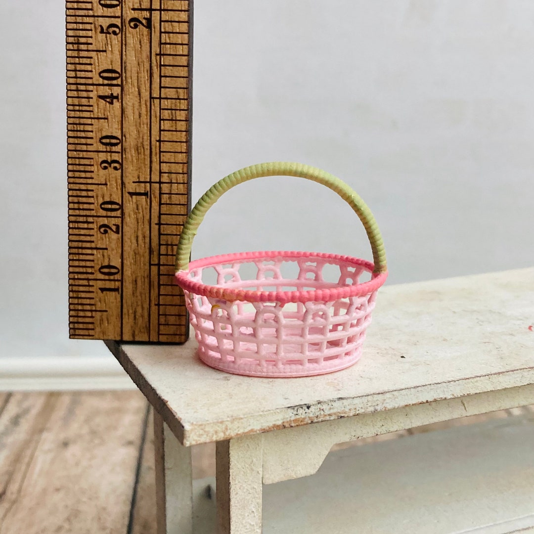 Dollhouse Miniature Easter Basket Spring Time Decoration 1:12 - Etsy