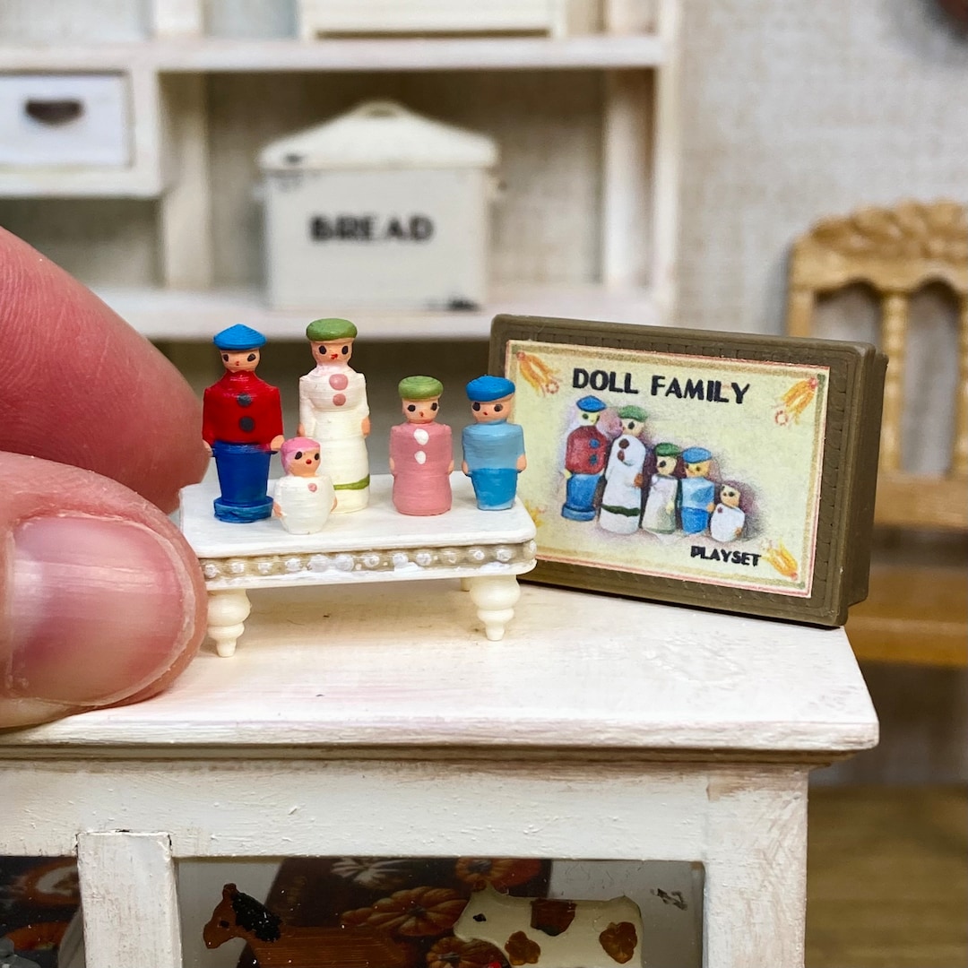 Dollhouse Miniature Doll Family for 1:12 Nursery Toy People - Etsy ...