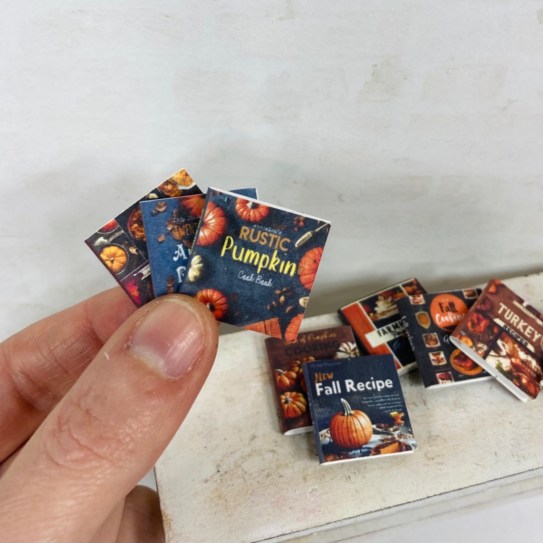 1:12 Printable DIY Fall Cookbook Cover Downloadable File, for ...