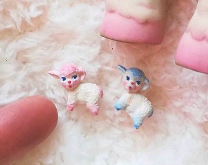 Miniature Toys for Playroom, Nursery or Toy Shop. Sheep, Lamb ...