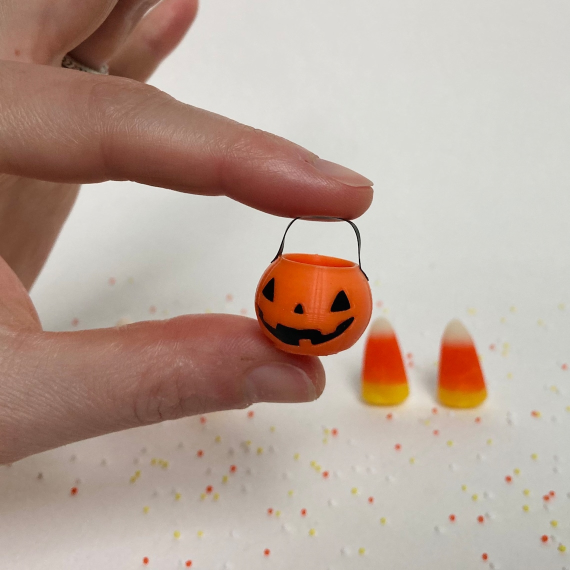 1:12 Pumpkin Bucket Dollhouse Miniature Candy Pail - Etsy