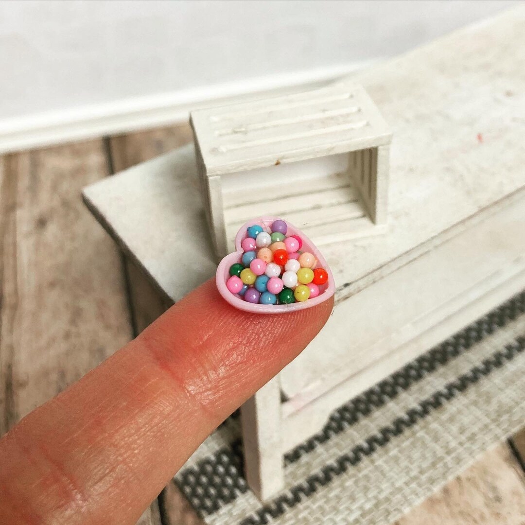Dollhouse Miniature Heart Shaped Candy Dish Valentine 1:12 Scale - Etsy